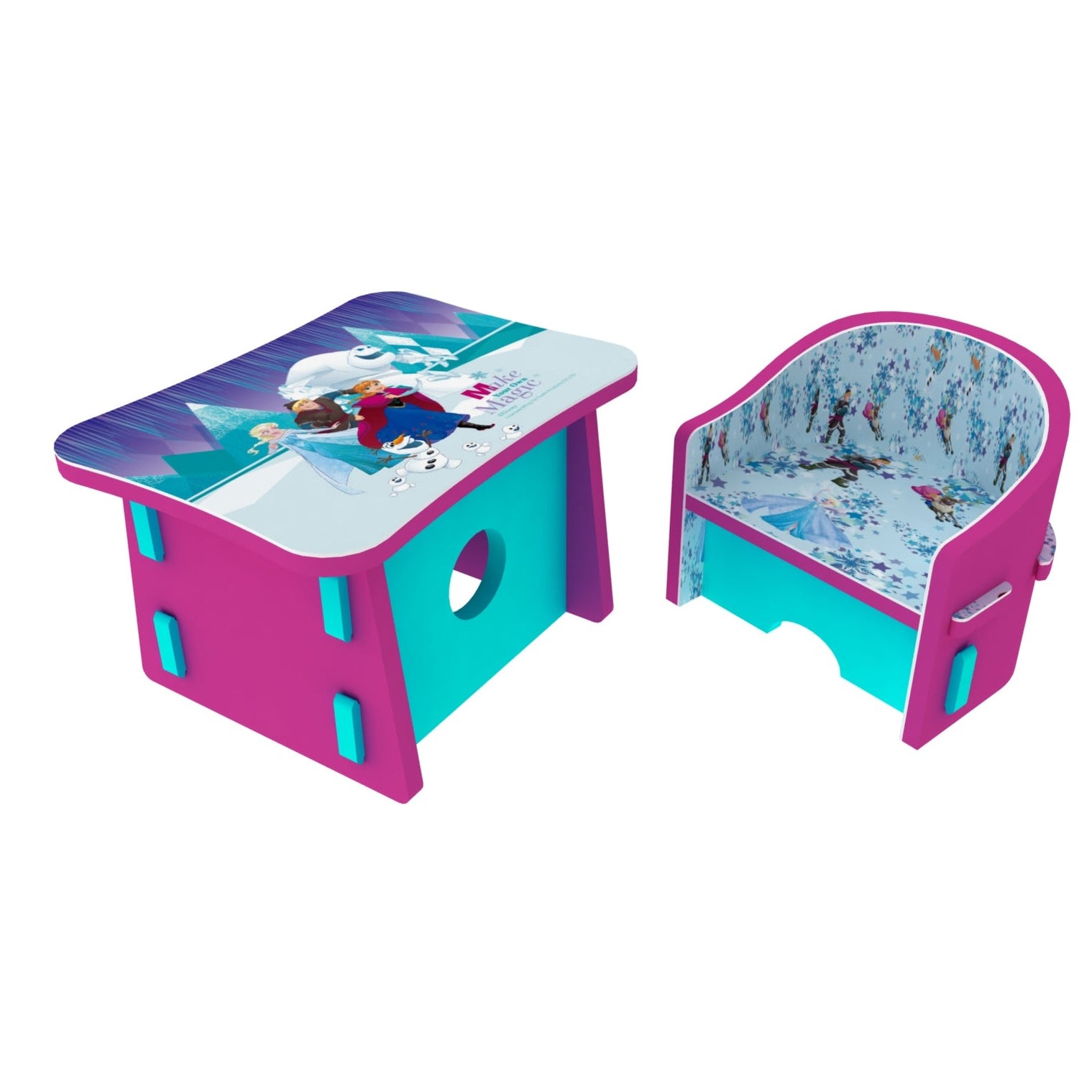 Frozen Study Table with Stool — Khanaan.pk
