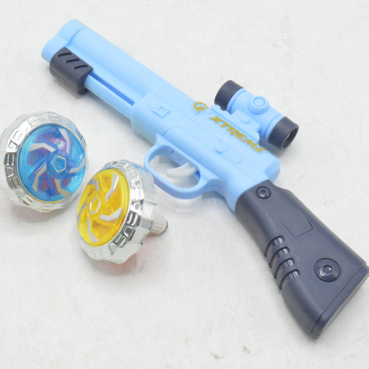 Buy Gyro Shoot Gun Toy with Colorful Lights Online in Pakistan — Khanaan.pk