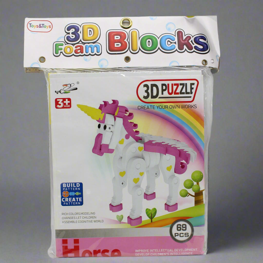 Buy Horse Shape 3D Foam Blocks Online in Pakistan — Khanaan.pk