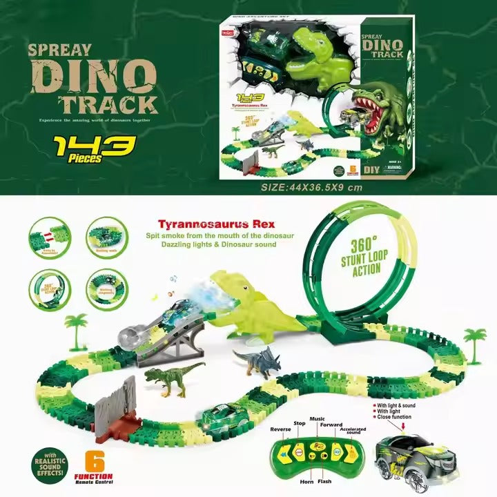Buy Spray Dino Track With Light & Sound 143 Pieces Online in Pakistan ...